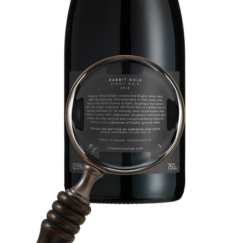 Simpsons Rabbit Hole Pinot Noir | English Red Wine | The English Vine